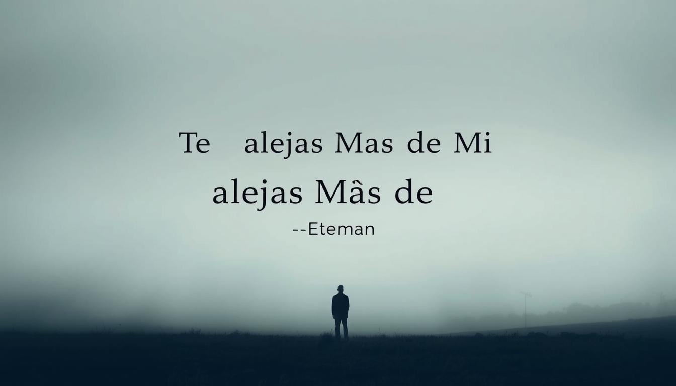 The Meaning Behind The Song: Te Alejas Más de Mí by Esteman