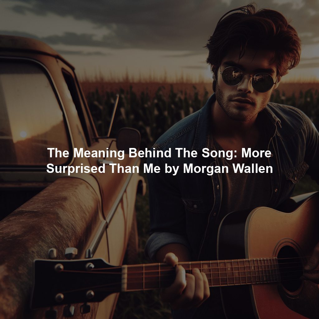 The Meaning Behind The Song: More Surprised Than Me by Morgan Wallen ...