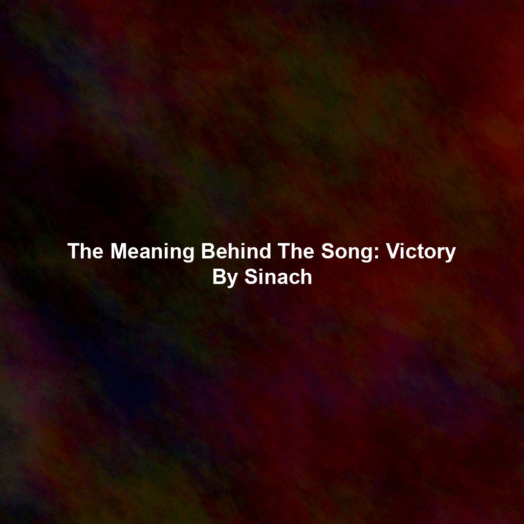 The Meaning Behind The Song: Victory By Sinach - Exploring Song ...